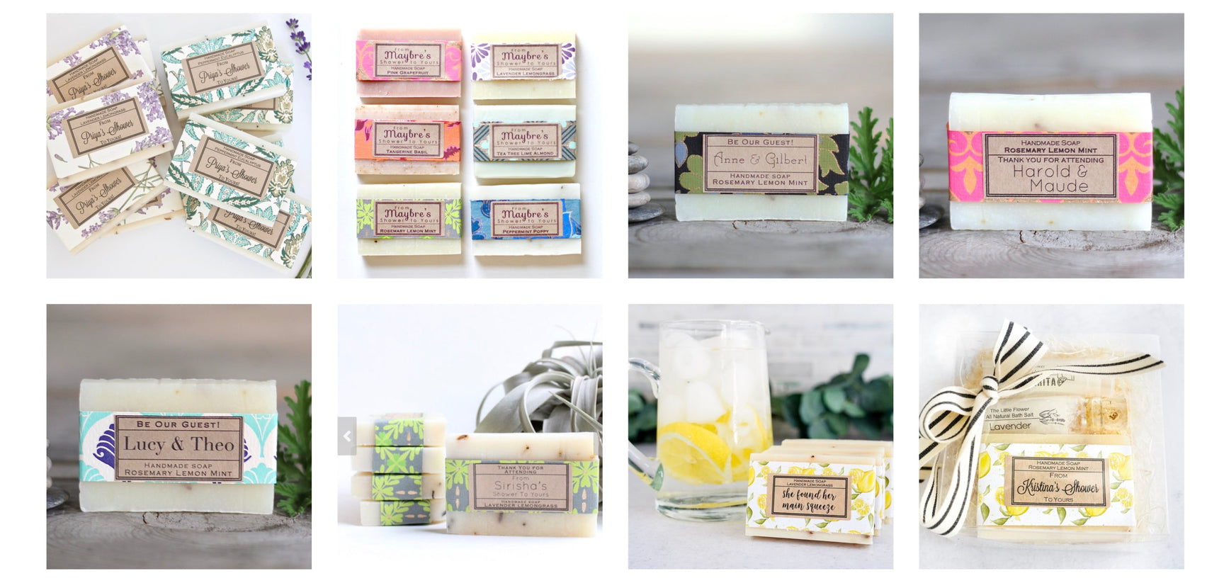 Custom Soap Favors | Personalized Wedding & Party Gifts – Little Flower ...