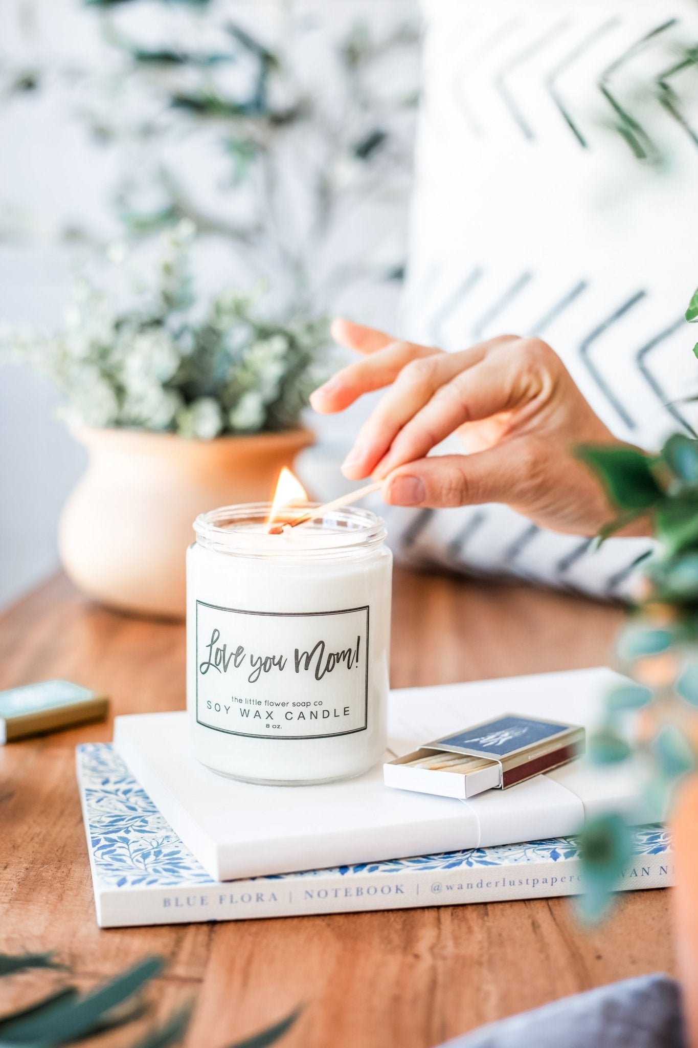 Love You Mom - Hand Poured Candle - Little Flower Soap Co 100% soy ...