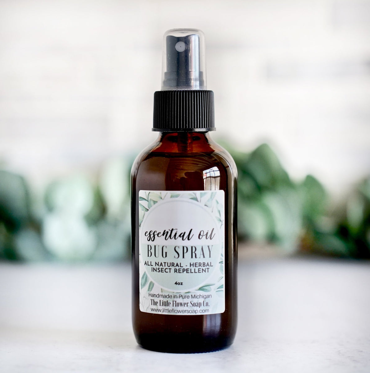 Natural Bug Spray - Essential Oil Insect Repellent - Little Flower Soap ...